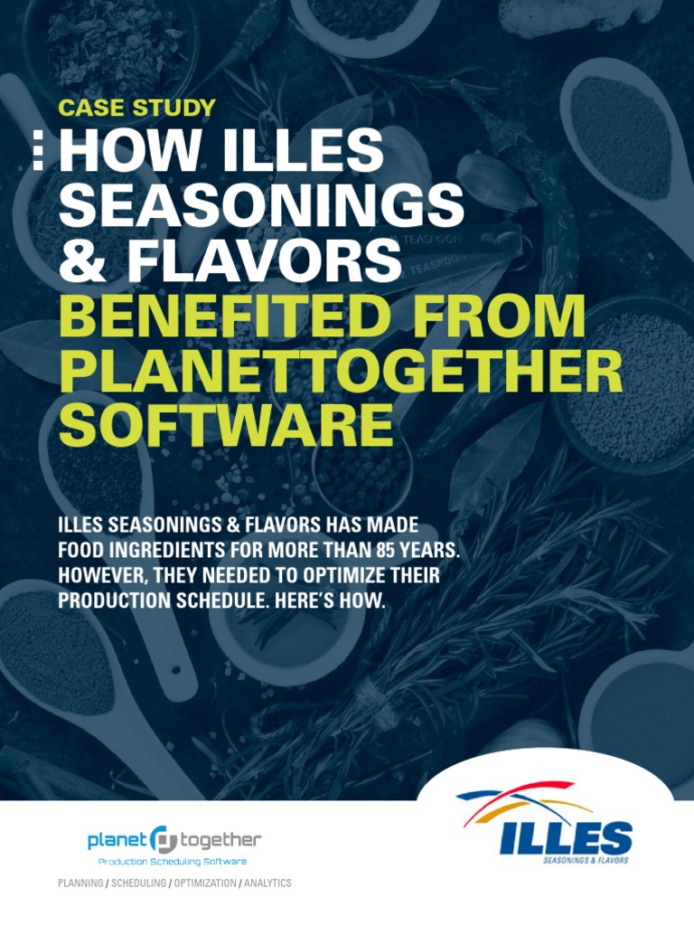 PlanetTogether Illes Case Study | PDF | Scheduling (Production Processes) | Computing