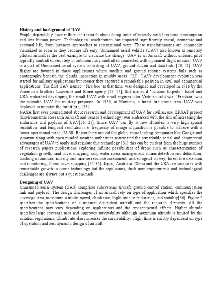 UAV Evolution and Design Insights | PDF | Unmanned Aerial Vehicle ...