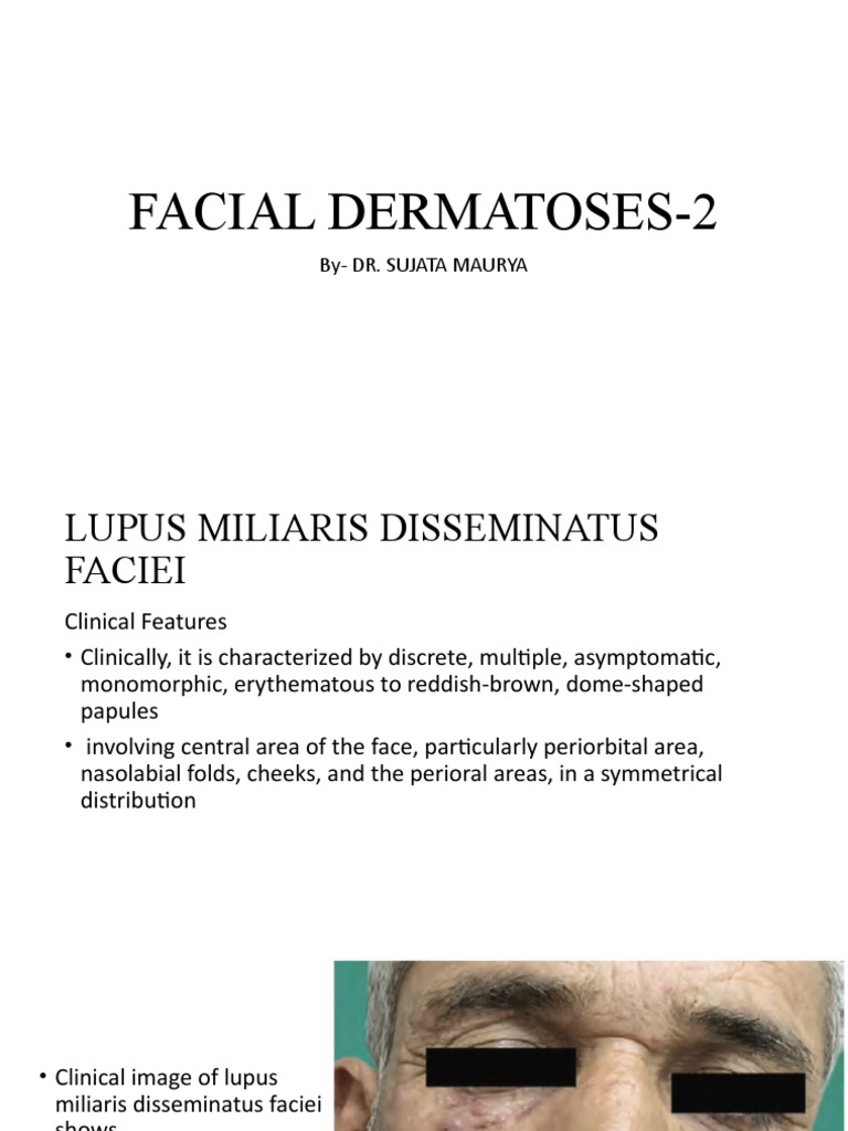 Facial Dermatoses | PDF | Diseases And Disorders | Dermatology