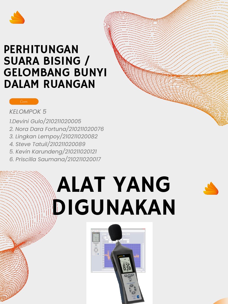 PERHITUNGAN SUARA BISING GELOMBANG BUNYI DALAM RUANGAN | PDF