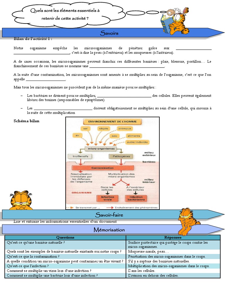 Barrières naturelles et infections humaines | PDF | Sciences et ...