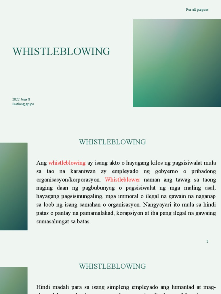 Whistleblowing | PDF