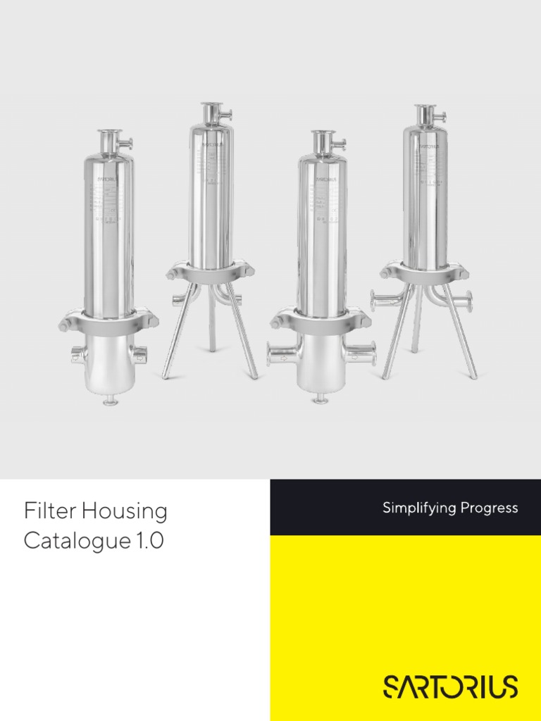 Sartorius Filter Housing Catalogue 1.0 | PDF | Mechanical Engineering ...