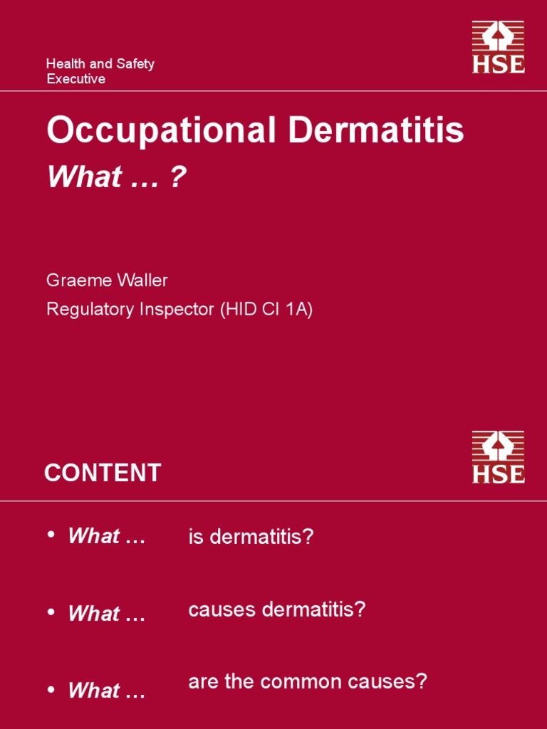 Occupational Dermatitis What | PDF | Occupational Safety And Health ...