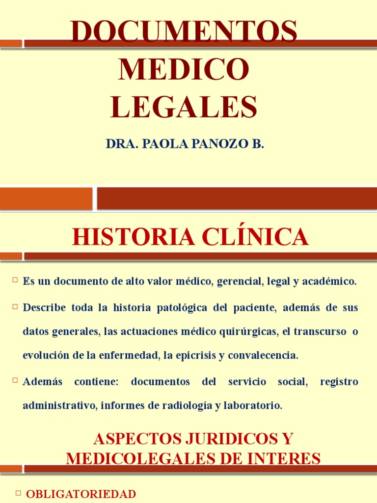 Documentos Medico Legales | PDF | Consentimiento informado | Historial médico