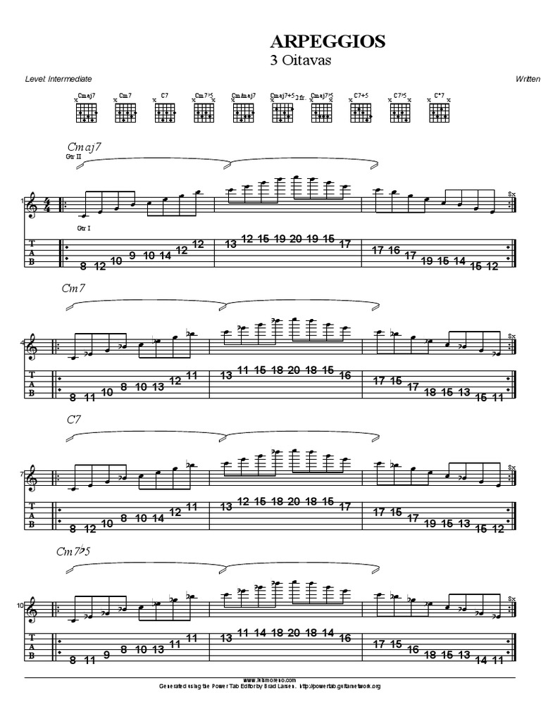 Full Arpeggio Workout Pdf