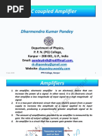 RC - Couple - Amplifier (JUNAID AHMED TAPADAR) | PDF | Amplifier | Electronic Circuits