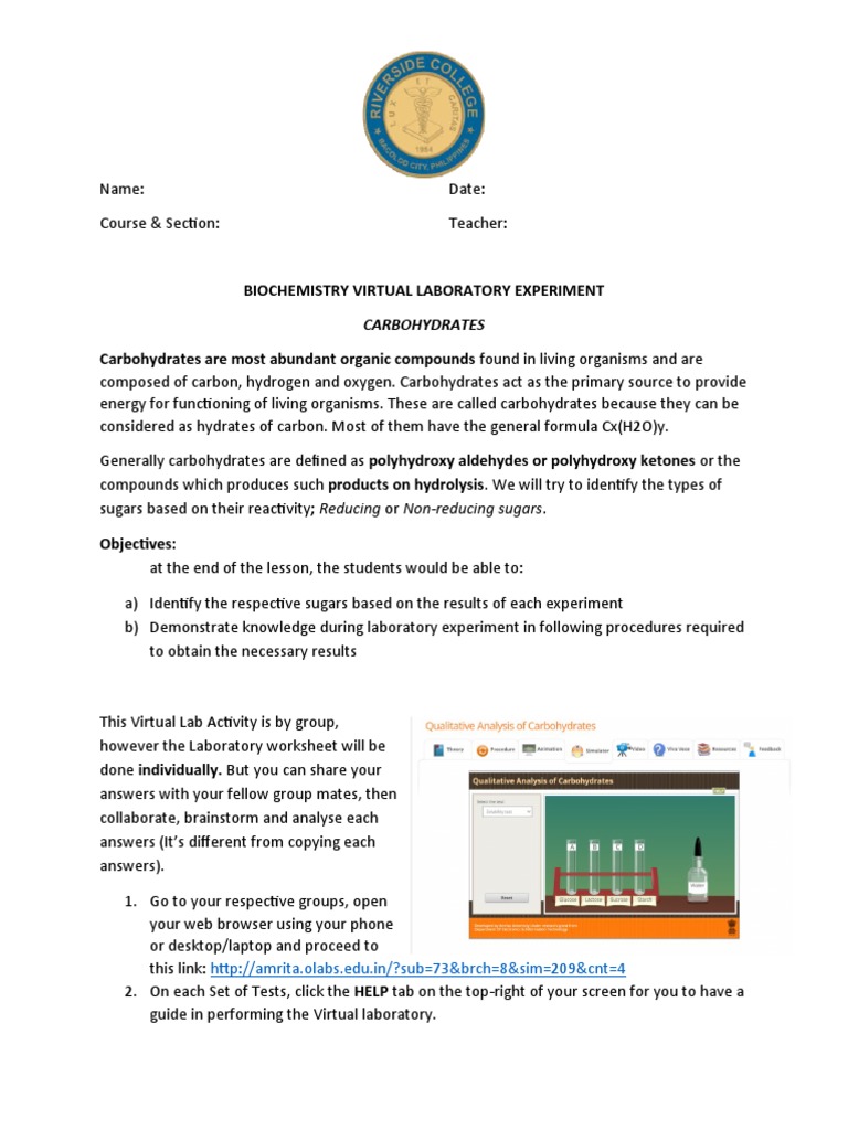 Carbohydrates Lab 4 | PDF | Carbohydrates | Carbohydrate Chemistry