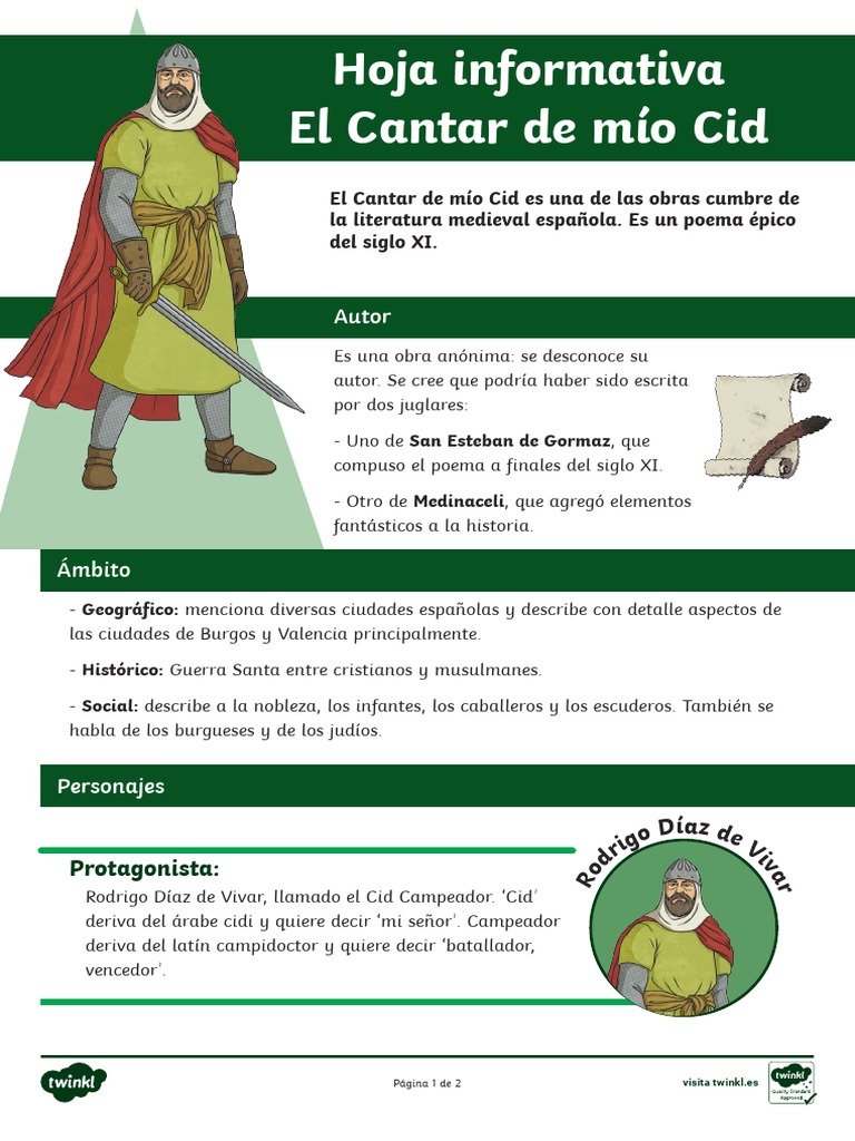 Cantar de Mío Cid | PDF