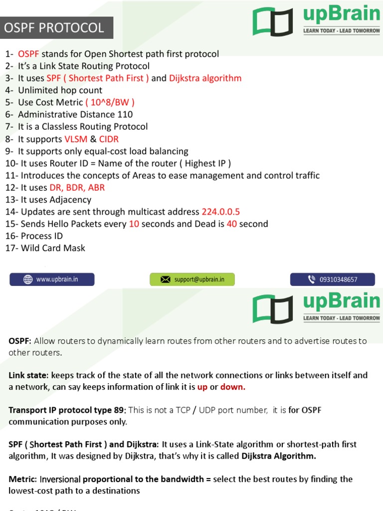 Ospf Routing Protocol | PDF | Network Protocols | Network Layer Protocols