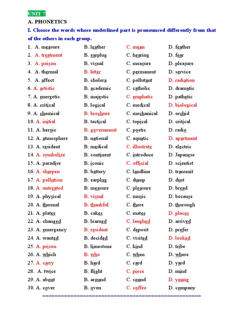 Phonetics Pronunciation Exercises | PDF