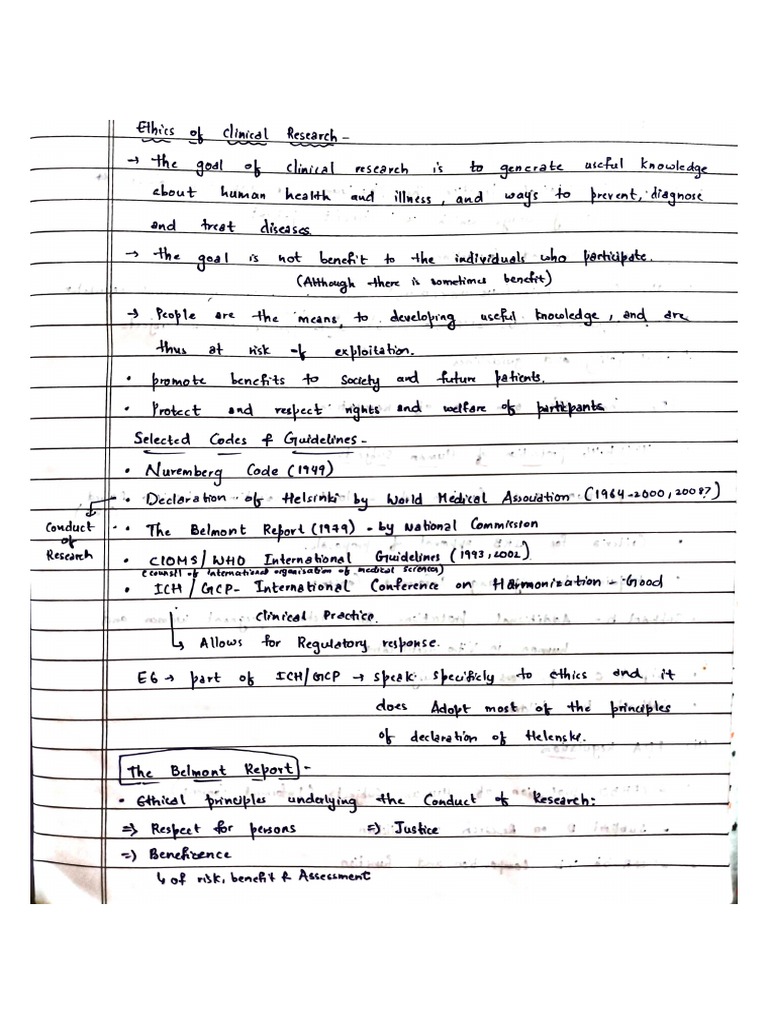 Ethical Guidelines in Clinical Research | PDF