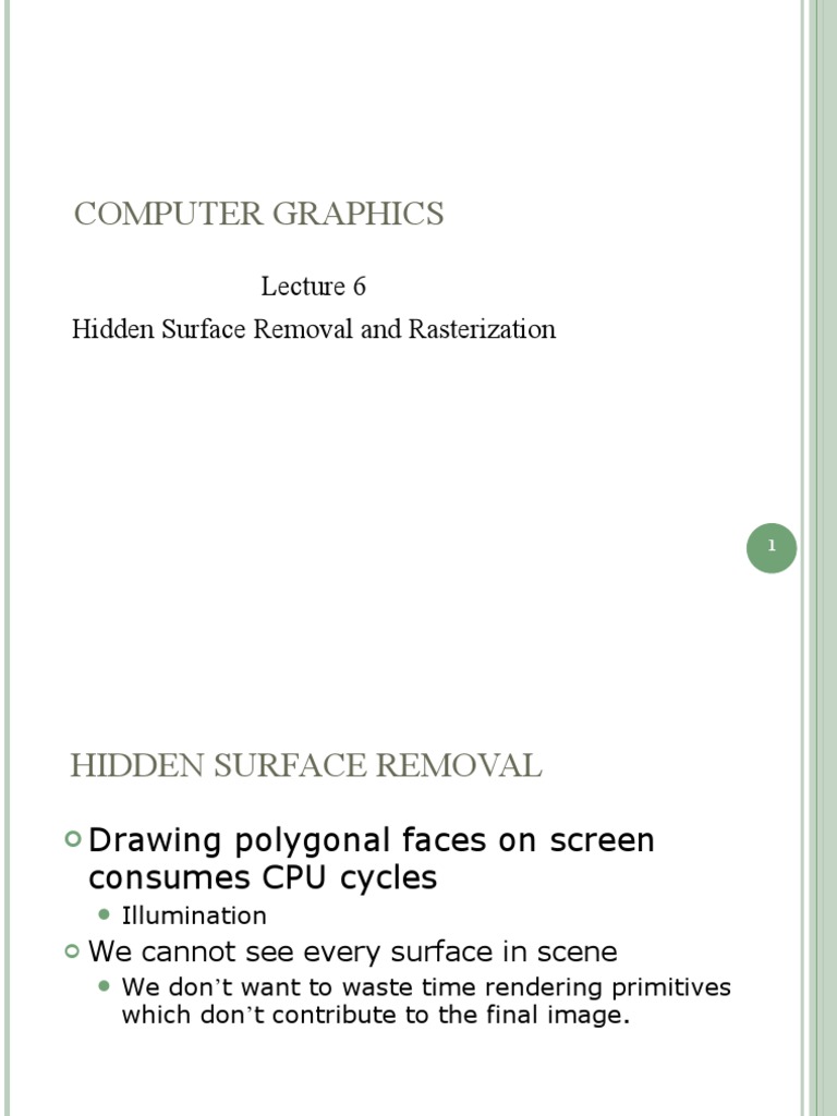 CG Chapter 6 | PDF | 3 D Computer Graphics | Applied Mathematics