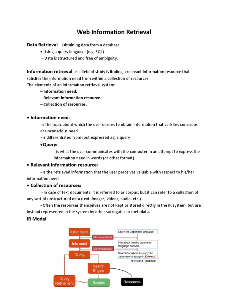 Web Information Retrieval Pdf Information Retrieval Search Engine Indexing