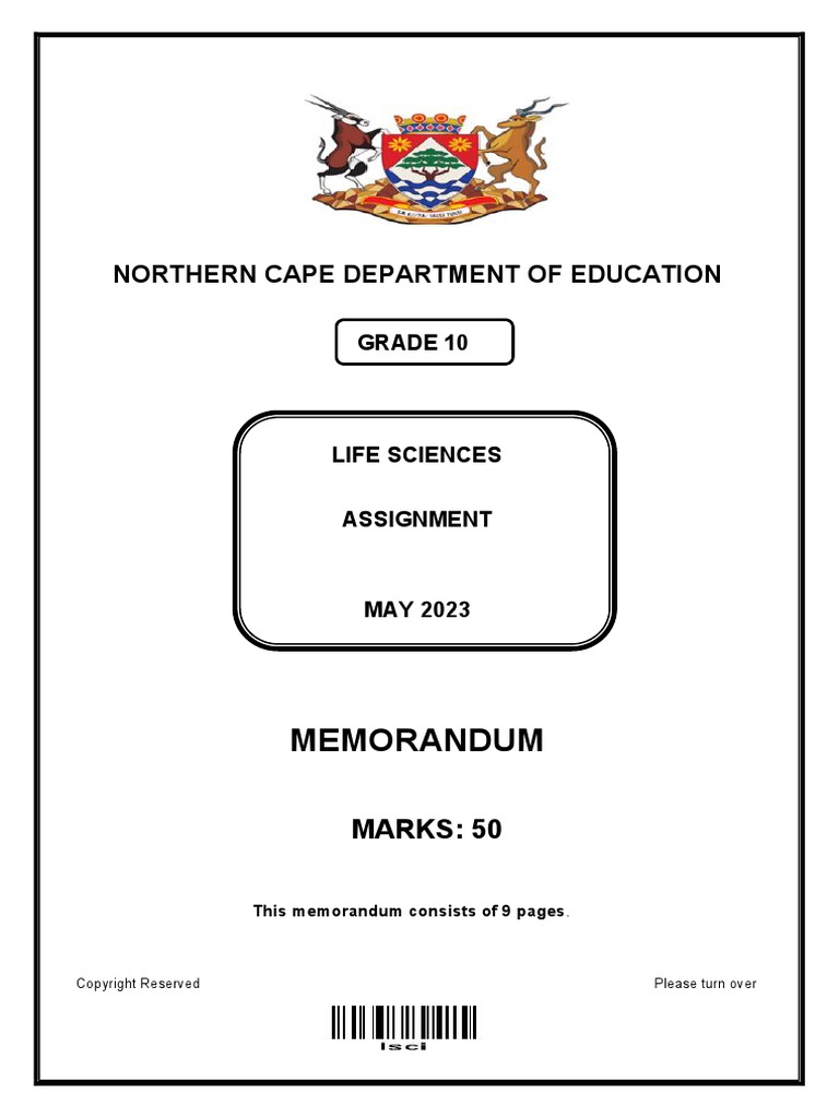 Grade 10 Assignment Memo 2023 | Download Free PDF | Plant Physiology | Plant Morphology