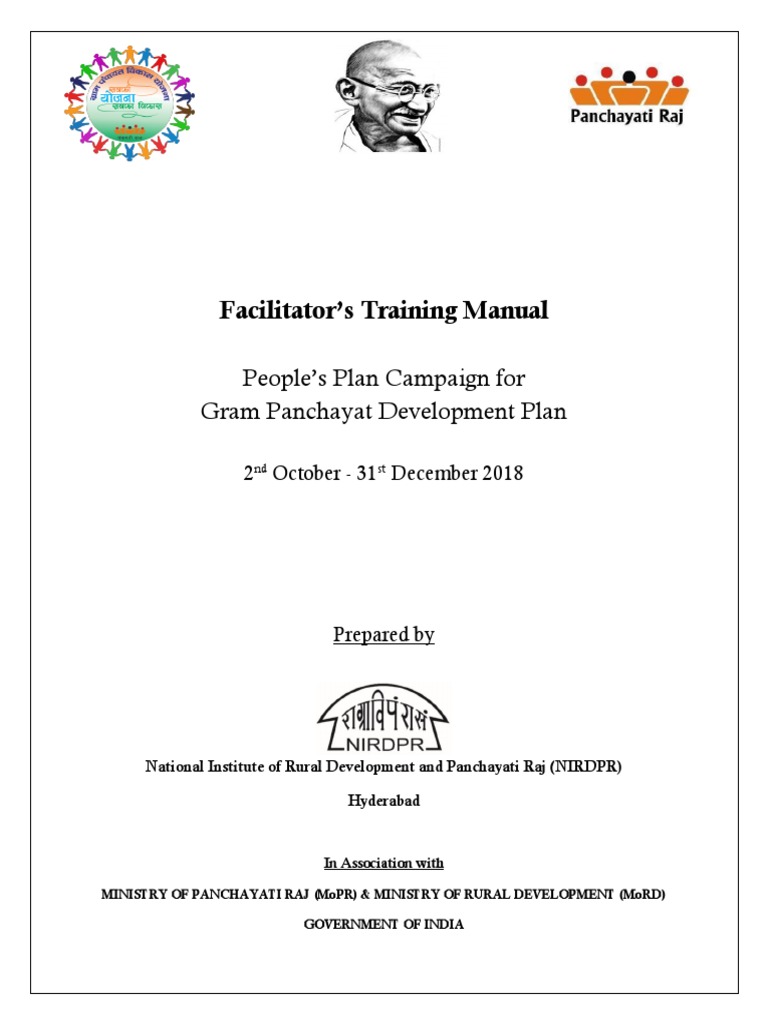 Facilitators Training Manual Pdf