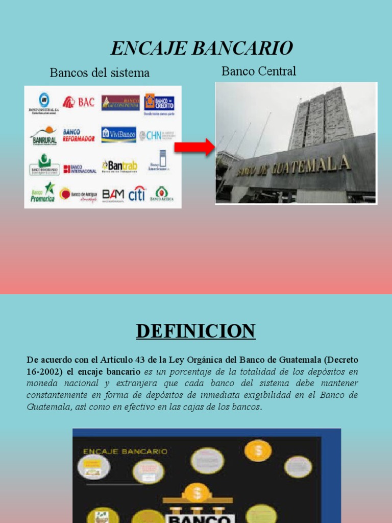 Encaje Bancario | PDF | Requisito de reserva | Bancos