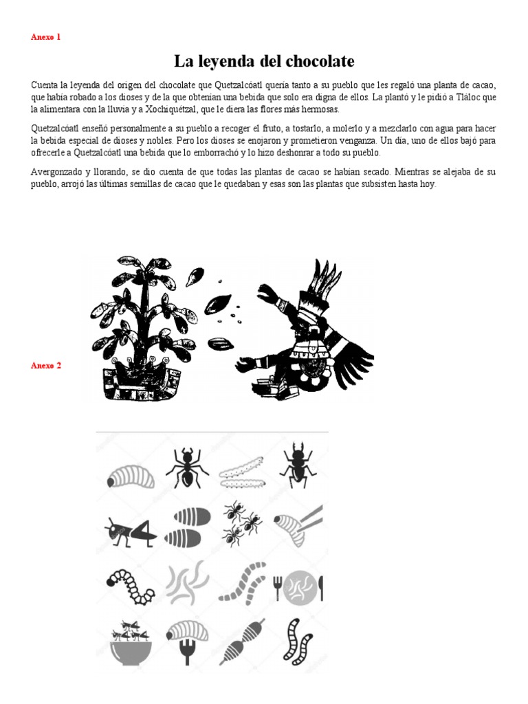 Leyenda del origen del chocolate | PDF