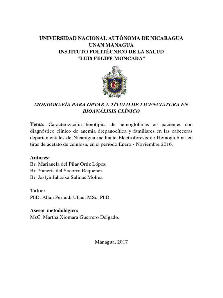 Universidad Nacional Autónoma de Nicaragua Unan Managua Instituto ...