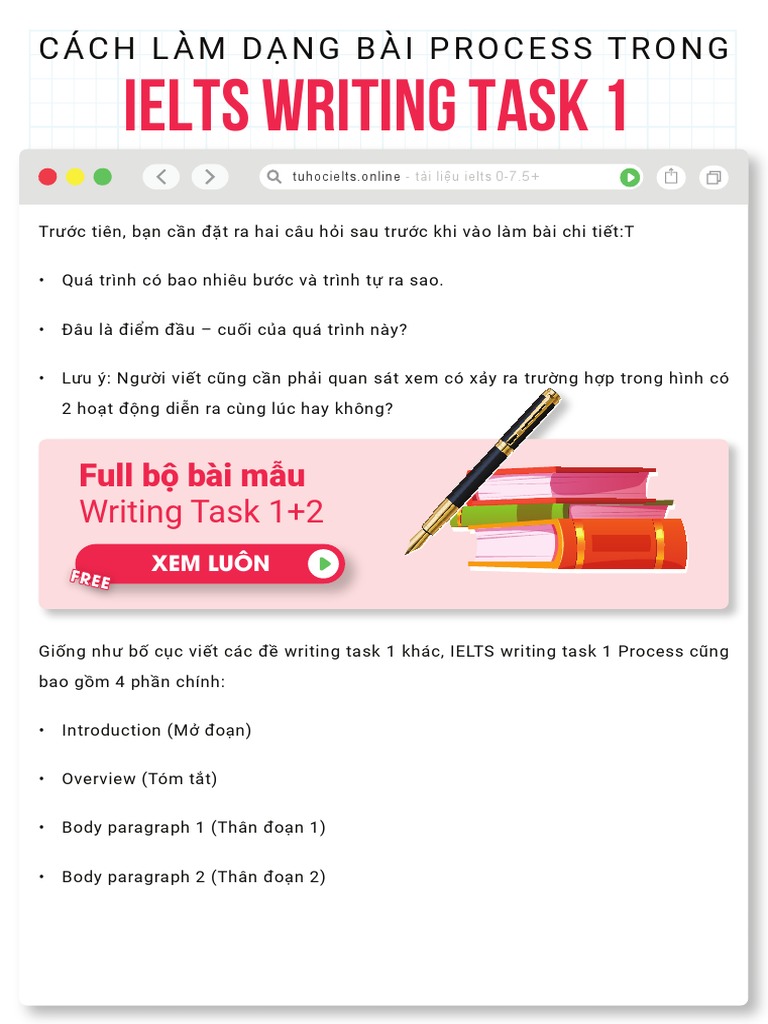 Cách Làm D NG Bài Process Trong IELTS Writing Task 1 | PDF
