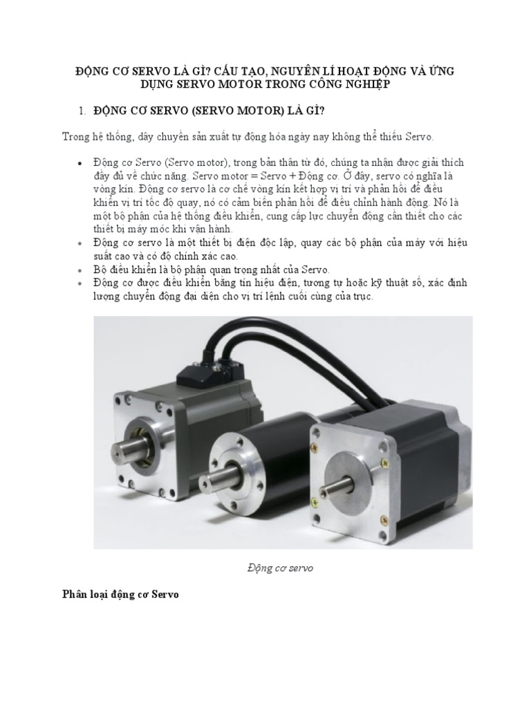 Đ NG Cơ Servo Là Gì | PDF