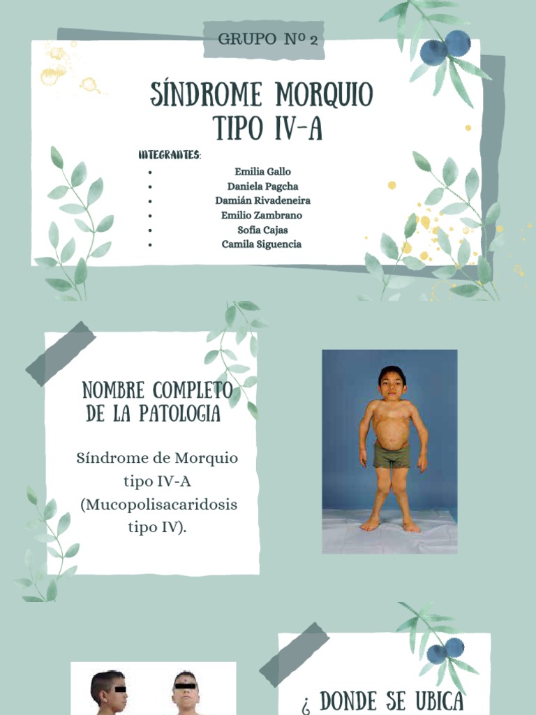 Síndrome Morquio- trabajo grupal | PDF | Mutación | Herencia