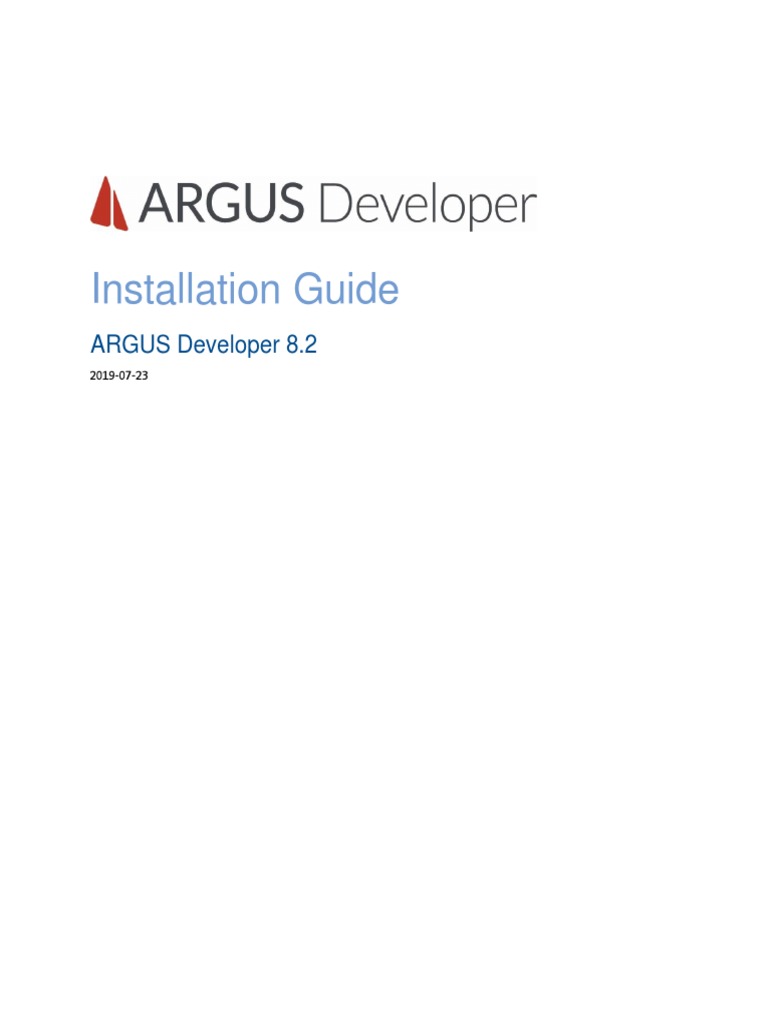 Argus Developer Install Guide | Download Free PDF | Installation ...