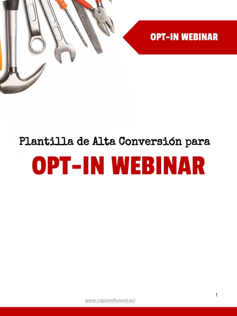 Plantilla de alta conversión para opt-in webinar | PDF | Informática
