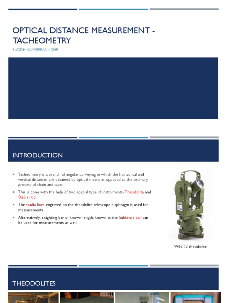 Tacheometry Surveying II | PDF | Surveying | Metrology