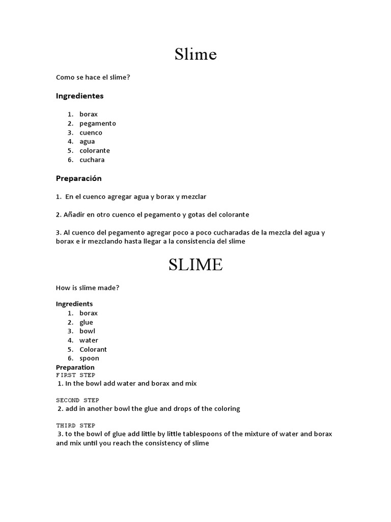 Slime | PDF