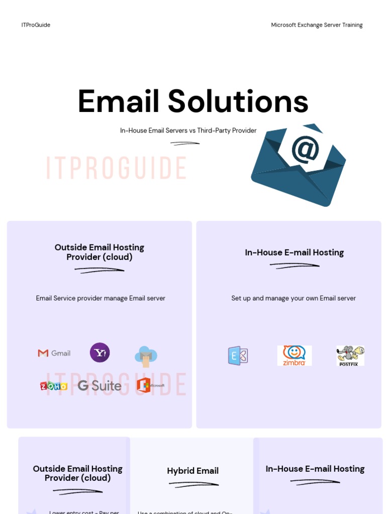 Email Solution | PDF | Microsoft Exchange Server | Cloud Computing