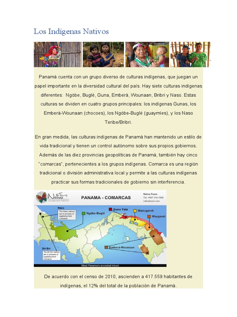 Grupo Indigenas en Panama | PDF | Panamá | Pueblos Indígenas de América ...