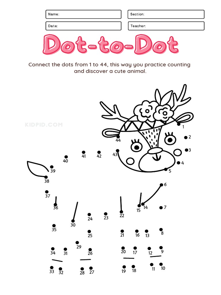 9. Connect the Dots Worksheet | PDF