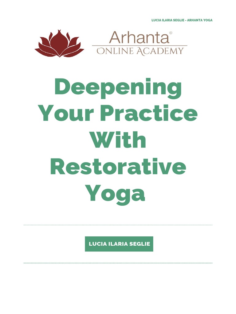 3 Restorative Yoga Practices For Busy People | Download Free PDF ...