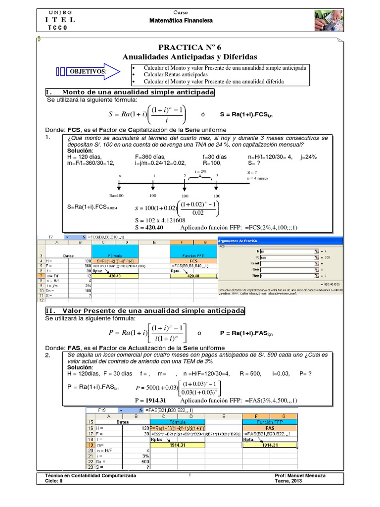 Prac6 MatFinaciera | PDF | Business | Dinero