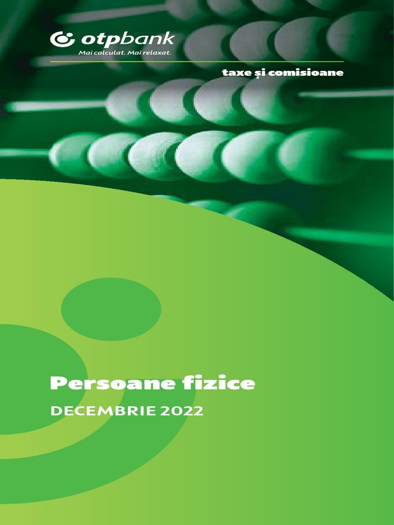 Brosura Taxe Si Comisioane PF | PDF