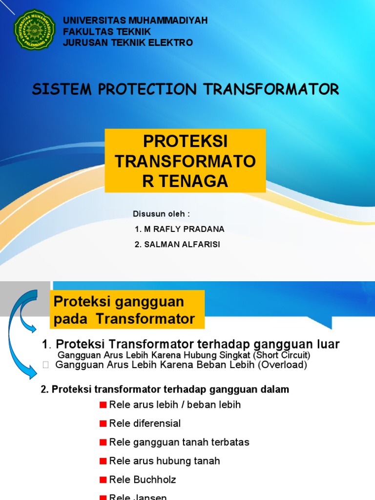 Dokumen - Tips Proteksi Transformator 56bf95f772aed | PDF
