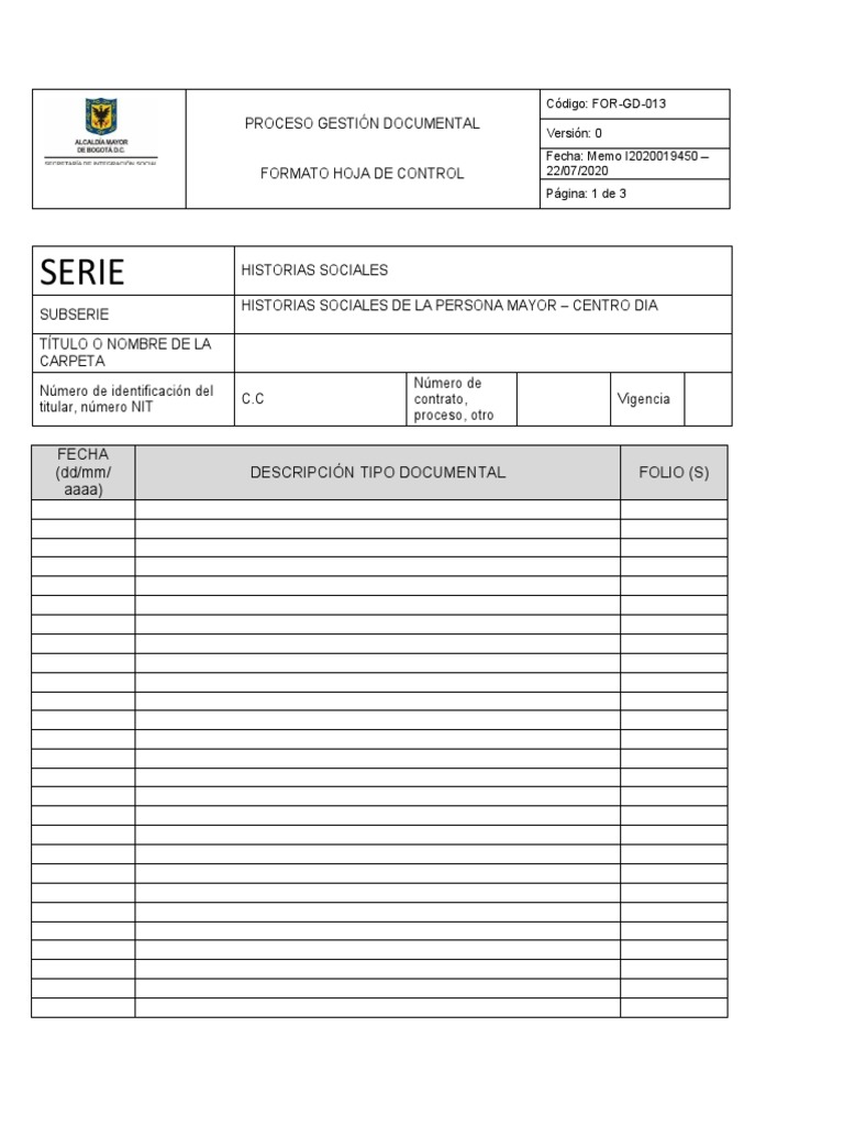 HOJA DE CONTROL EL VERDEGAL | PDF | Gestión de registros