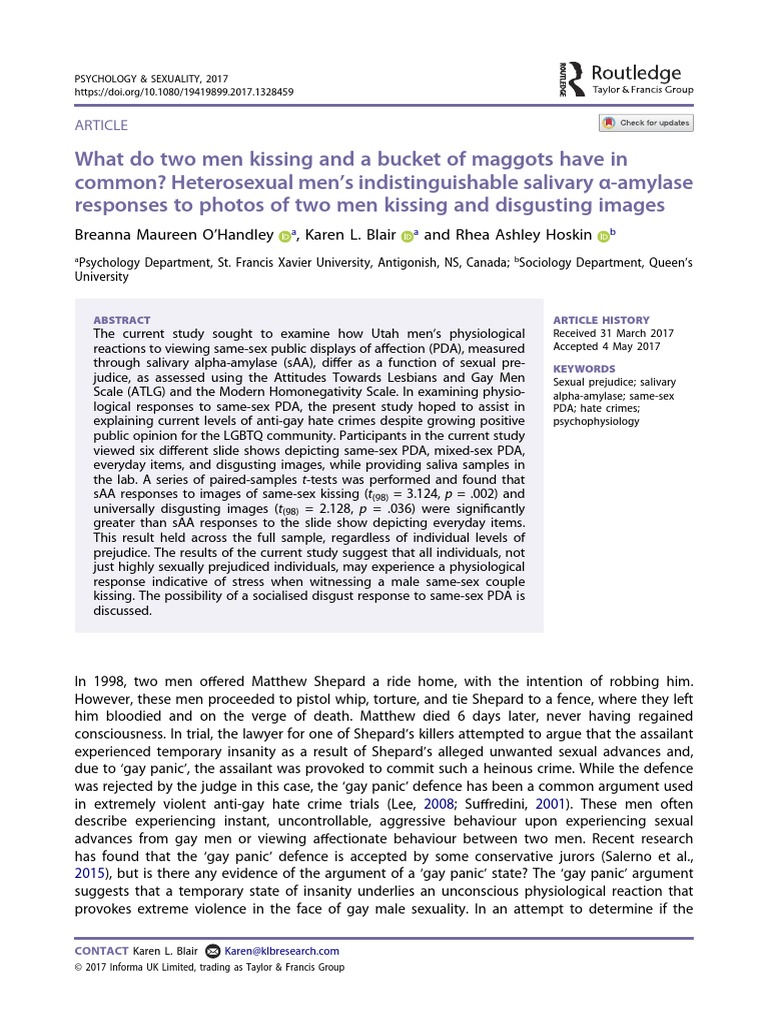 What Do Two Men Kissing and A Bucket of Maggots Have in Common? | PDF ...