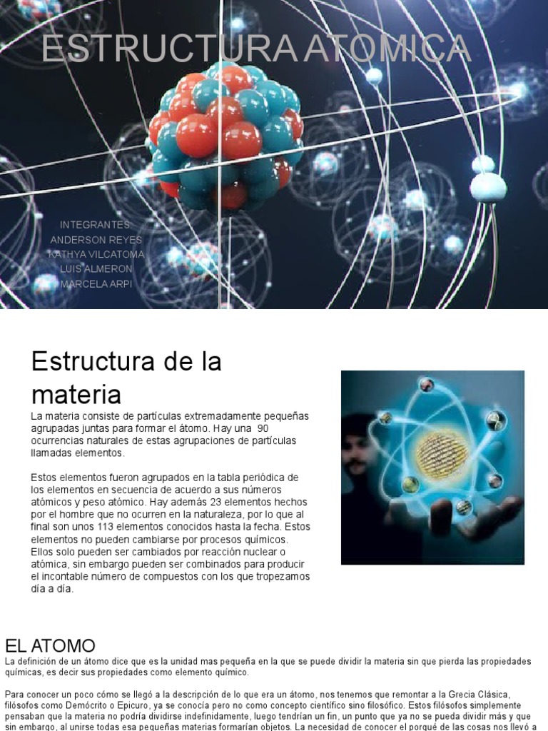 Atomo Pdf Núcleo Atómico átomos