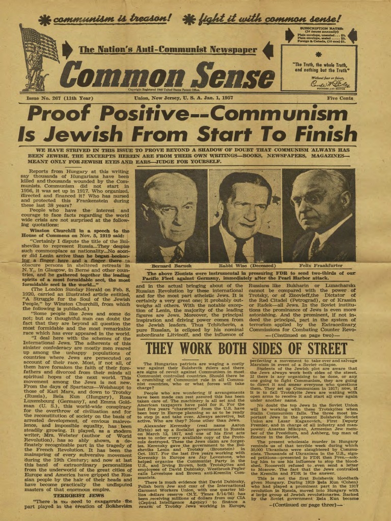 Proof Positive Communism Is Jew From Start To Finish (1957) | PDF ...