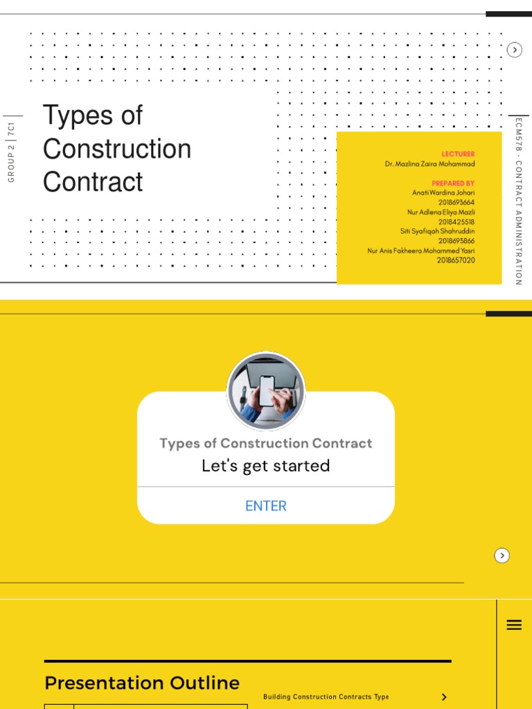 Topic 3 - Types of Construction Contract | PDF | Economies | Business Economics