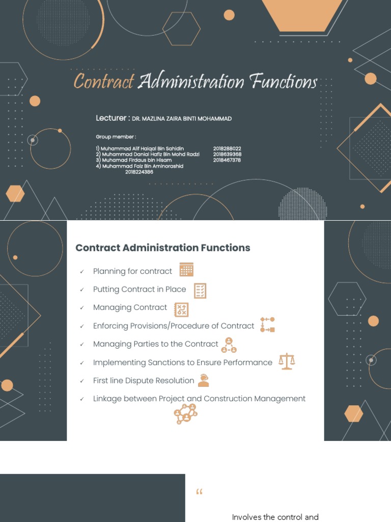2021 TOPIC 2 Contract Administration Functions | PDF | Employment ...