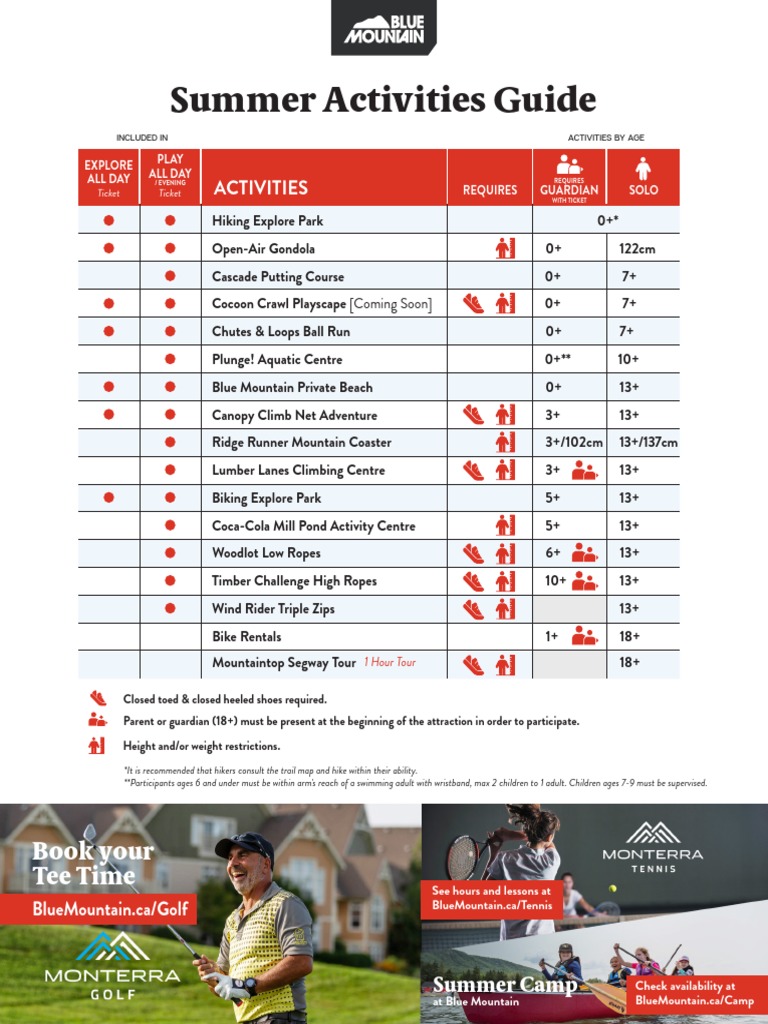 2023 Summer Activities Guide | PDF | Hiking | Outdoor Recreation