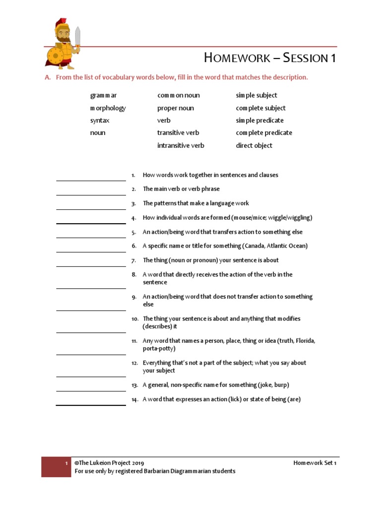 BD HW 01 2019 | PDF | Subject (Grammar) | Verb