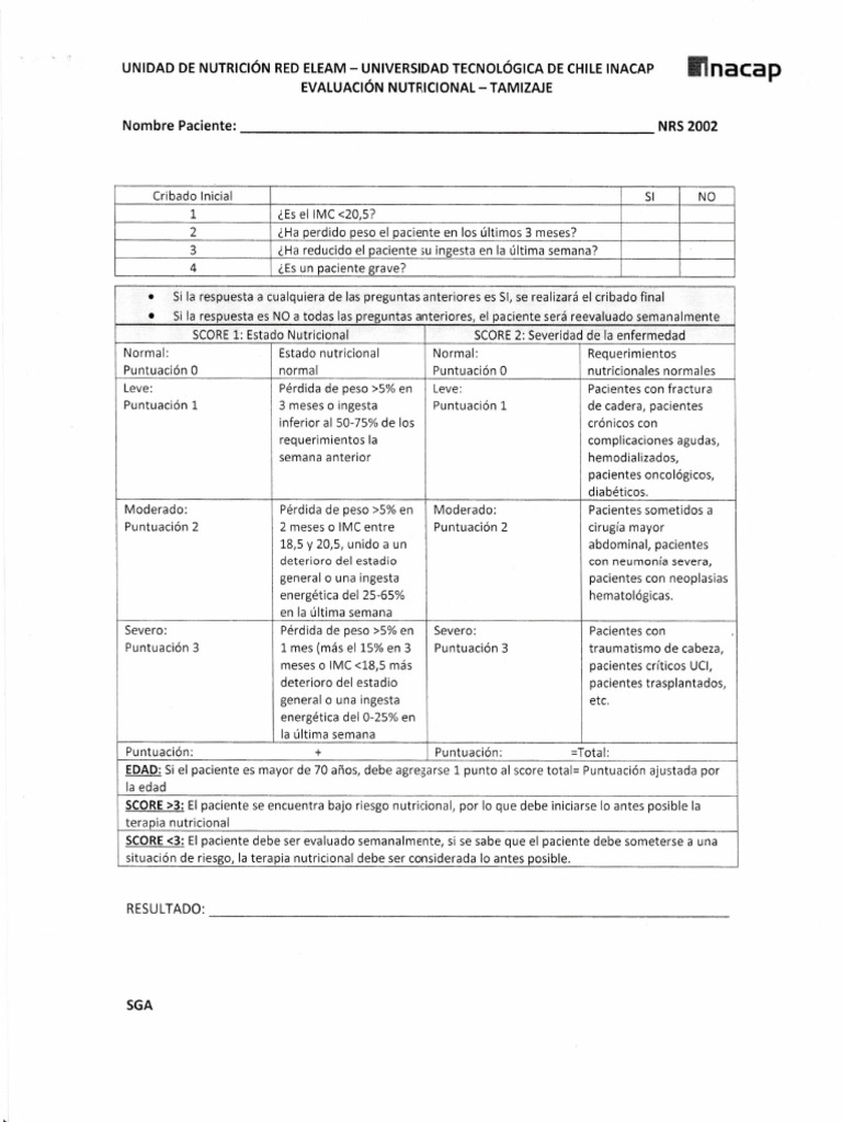 NRS 2002 | PDF | Causas de la muerte | Peligros
