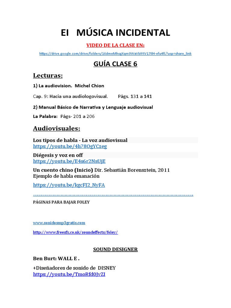 Guia Clase 6 Ei 1 | PDF