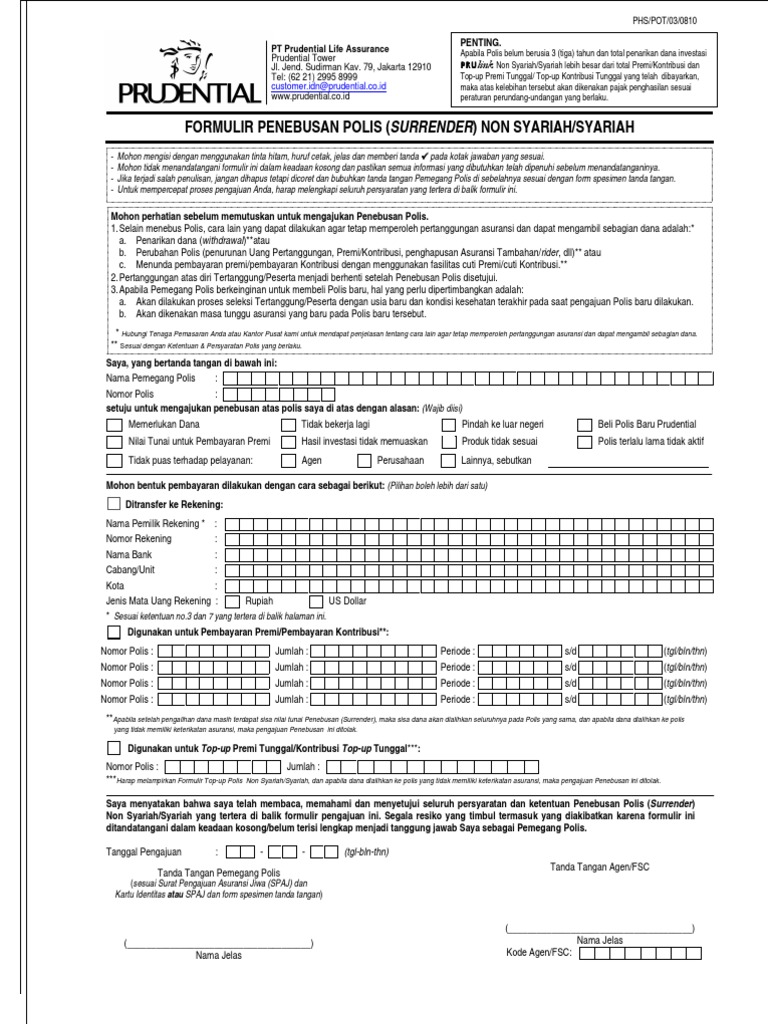 Form Surrender | PDF