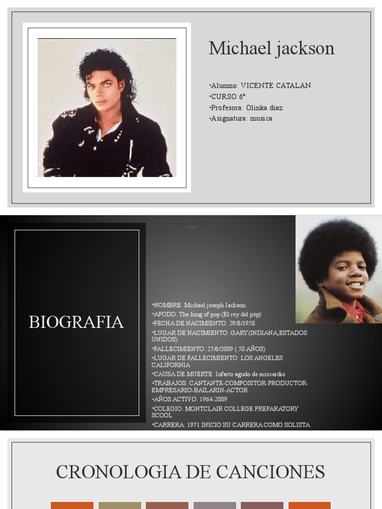 Michael Jackson: Vida y Música | PDF
