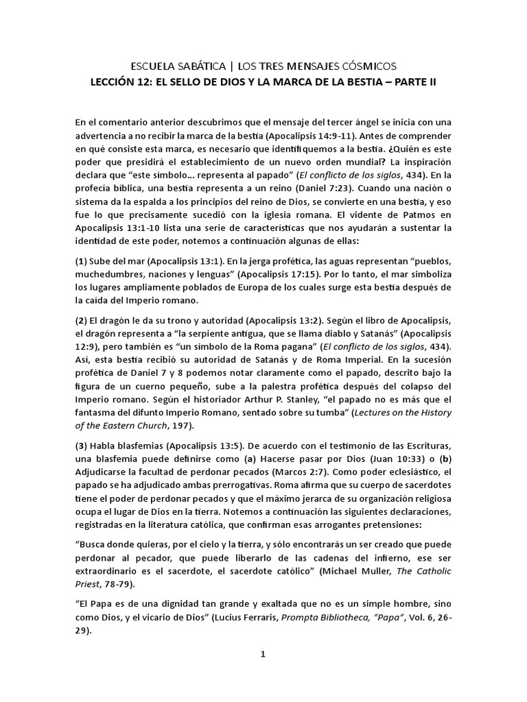 Sello de Dios 2 - OP | PDF | Cristo (título) | Libro de revelación